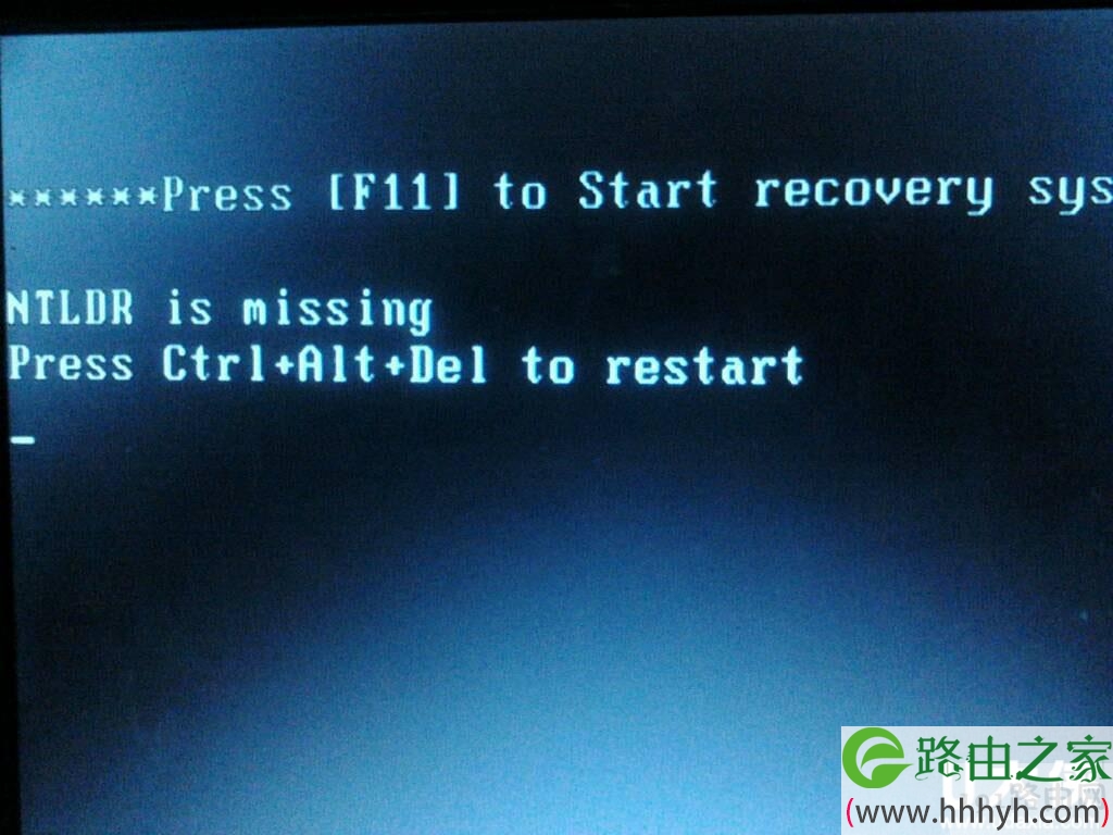 电脑开机提示“NTLDR is missing”无法进入系统(图) - 路由器大全